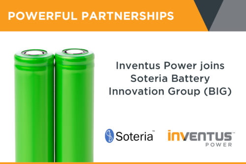 Inventus Power Joins Soteria Battery Innovation Consortium