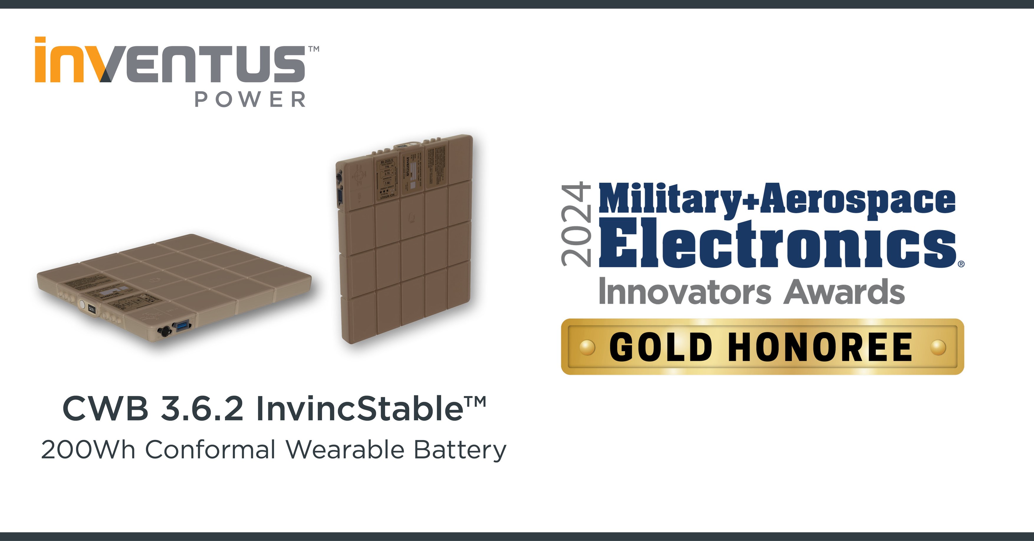 Inventus Power Awarded Gold - Honoree by Military & Aerospace ...