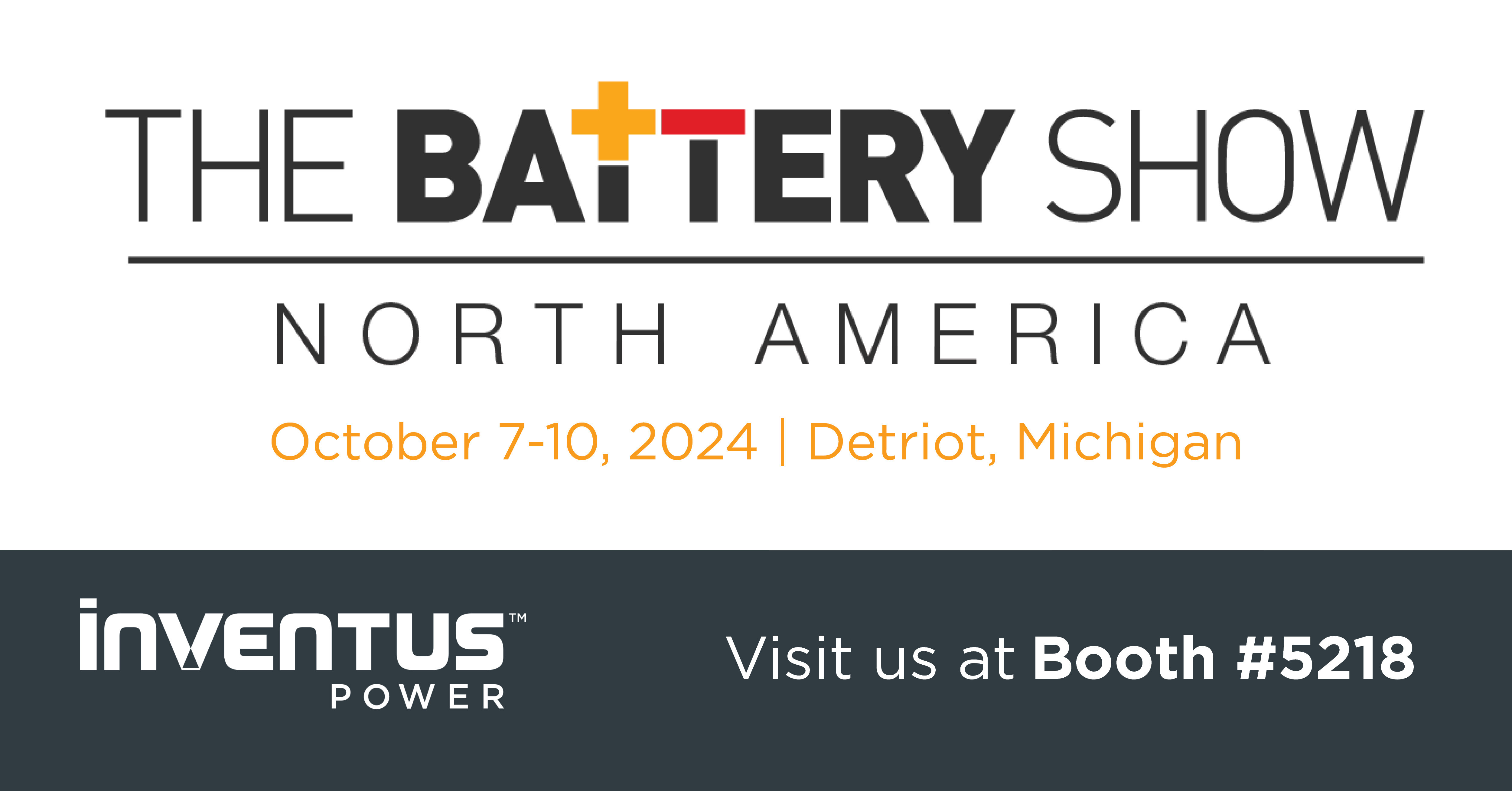 The Battery Show 2024 | Inventus Power