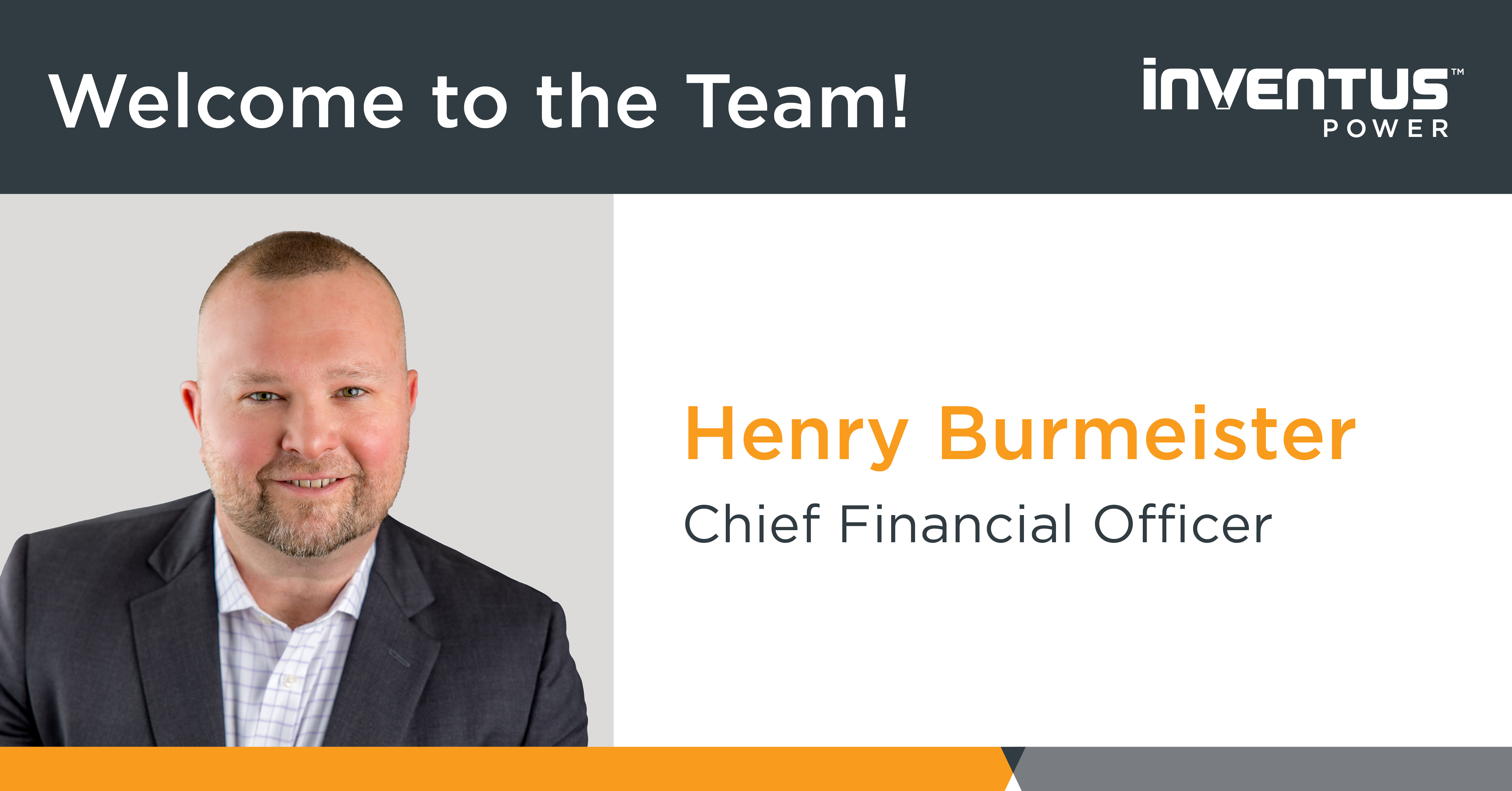 Inventus Power Announces Henry Burmeister as New Chief Financial Officer